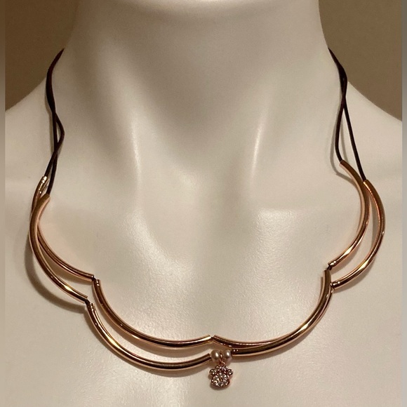 Lizzy James | Jewelry | Lizzy James Eloise Crystal Paw Rose Gold Double ...